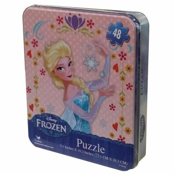 Disney | Toys | Walt Disney Frozen New 48 Piece Puzzle In Tin Featuring ...